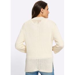 Inspirationen Damen Strickjackechampagner, Gr. 36, unifarben, 100% Polyacryl, Strickjacken