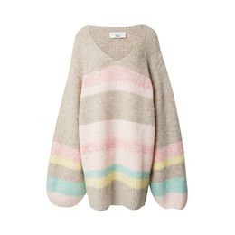 Kamila &Scaron;ikl Strickkleid Damen Gr&ouml;&szlig;e L/XL beige / blau / gelb / rosa