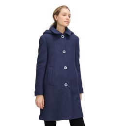 Betty Barclay Damen Wolljacke "Damen mit abnehmbarer Kapuze", blau, Gr. 46, Obermaterial: 70% Wolle, 30% Polyester; Futter: 100% Acetat, Jacken