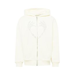 SHYX Sweatjacke 'Briley' Damen Gr&ouml;&szlig;e XL creme / silber
