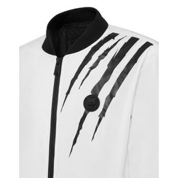 Plein Sport Herren Blouson "Scratch"01, wei&szlig;, Gr. XXL, Obermaterial: 100% Polyester. Futter: 100% Polyester, Jacken