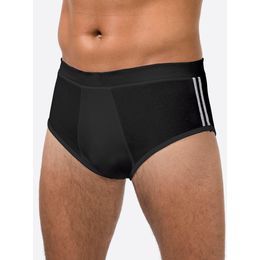 w&auml;schepur W&Auml;SCHEPUR Herren Slip, Gr. 8, schwarz, 93% Baumwolle, 7% Elasthan, Unterhosen