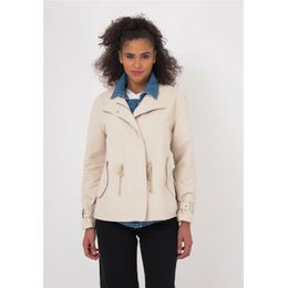 FRESHLIONS Damen Trenchcoat "Zelda", beige, Gr. S, unifarben, 100% Baumwolle, M&auml;ntel, mit stilvollem Reverskragen
