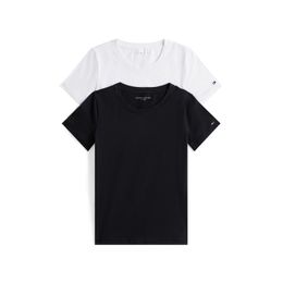 Damen T-Shirt "2 PACK SHORT SLEEVE", Tommy Hilfiger Underwear, Gr. XS, wei&szlig;, Jersey, Obermaterial: 95% Baumwolle, 5% Elasthan, unifarben, Shirts,