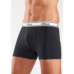 s.Oliver Herren Boxer "Boxershorts f&uuml;r Herren", Gr. S, schwarz, Jersey, Obermaterial: 92% Baumwolle, 8% Elasthan (LYCRA), unifarben, Unterhosen, mit