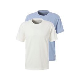 John Devin Herren T-Shirt "mit Slub-Garn Struktur", wei&szlig;, Gr. S, meliert, Slub, Obermaterial: 100% Baumwolle, Shirts, aus leichter, strukturierter