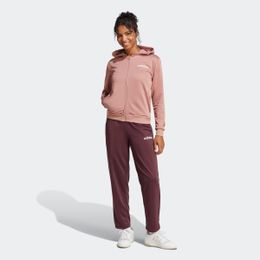 Damen Trainingsanzug "W LINEAR TS", rosa, Gr. XS, adidas Sportswear, Obermaterial: 100% Polyester, Sportanz&uuml;ge, Trainingsjacke mit Kapuze, Tracksuit