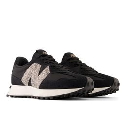 New Balance Damen Sneaker "327", Gr. 37,5, schwarz, Leder, Textil, Schuhe, mit Gummilaufsohle, f&uuml;r Erwachsene