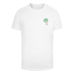MisterTee Damen T-Shirt "MisterTee Coconut Tree Tee"wei&szlig;, Gr. L, bedruckt, 100% Baumwolle, Shirts