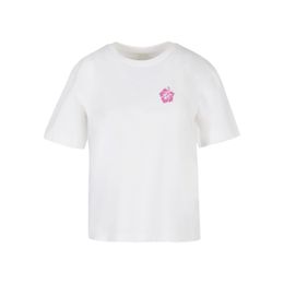 MISS TEE Damen T-Shirt "Miss Tee Chasing Sunsets Tee", wei&szlig;, Gr. S, bedruckt, 100% Baumwolle, Shirts