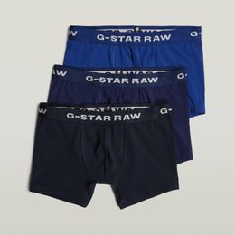 G-Star Raw G-STAR Herren Boxershorts "Boxer briefs 3 pack", Gr. M, blau, Jersey, Obermaterial: 95% Baumwolle, 5% Elasthan, Unterhosen