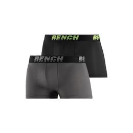 Bench. Herren Funktionsboxer "Boxershorts f&uuml;r Herren", Gr. S, grau, Microfaser, Obermaterial: 91% Polyester, 9% Elasthan, unifarben, Unterhosen,