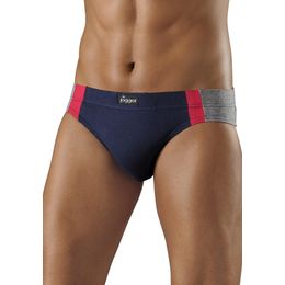 Le Jogger Herren Slip, Gr. 4, blau, Jersey, Obermaterial: 95% Baumwolle, 5% Elasthan, unifarben, Unterhosen, optimale Passform durch Baumwoll-Stretch