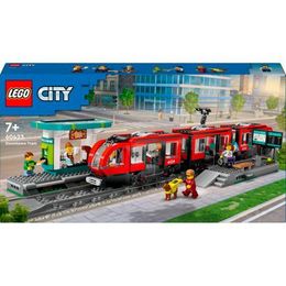 Lego City 60423 Stra&szlig;enbahn mit Haltestelle