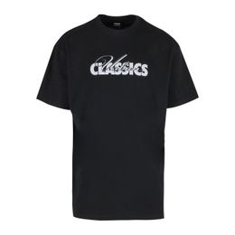 T-Shirt Urban Classics "Urban Classics UC Cursive Bold Logo Heavy Oversized Tee", Damen, Gr. L, schwarz, 100% Baumwolle, bedruckt, oversize, Rundhals, Shirts T-Shirt