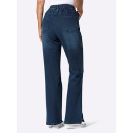 Classic Basics Damen Bequeme Jeansblau, stone, washed, Gr. 56, unifarben, 81% Baumwolle, 17% Polyester, 2% Elasthan, Jeans