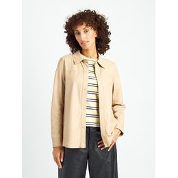 Maze Damen Lederjacke "42021102", beige, Gr. M, Obermaterial: 100% Lammleder; &Auml;rmelfutter: 100% Polyester, Jacken