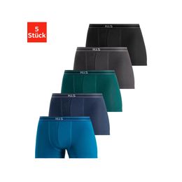 H.I.S. H.I.S Herren Boxer "Boxershorts f&uuml;r Herren", Gr. S, bunt, Jersey, Obermaterial: 95% Baumwolle, 5% Elasthan, unifarben, Unterhosen, mit Steifen und