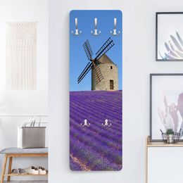 Bilderwelten Wandgarderobe violett Natur modern Flurgarderobe - Lavendelduft in der Provence - Landschaft Garderobenpaneel Flur