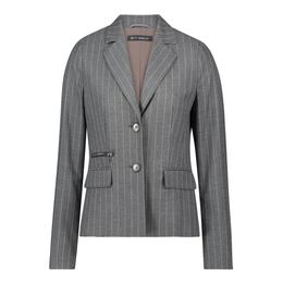 Betty Barclay Damen Kurzblazer "Damen langarm", grau, Gr. 38, Obermaterial: 63% Polyester, 35% Viskose, 2% Elasthan; Futter: 100% Polyester, Blazer