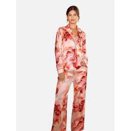 Lipsy Pyjama Damen Gr&ouml;&szlig;e L orange / ros&eacute; / hellpink / dunkelrot Winterkleid