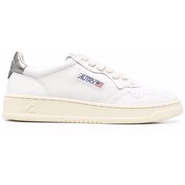 Autry Low-Top Sneaker - Medalist 01 Low Sneakers &ndash; White - Gr. 35 (EU) - in Beige - f&uuml;r Damen