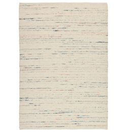 Teppich, B:70cm H:12mm L:140cm, beige, Schurwolle, Wolle, Wohnzimmer, Teppiche