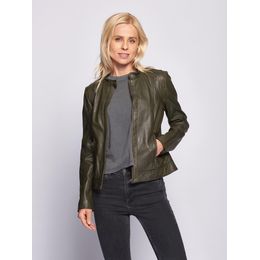 Maze Damen Lederjacke "Marcie", gr&uuml;n, Gr. S, Obermaterial: 100% Lammleder; Futter: 100% Polyester, Jacken