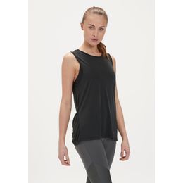 ENDURANCE ATHLECIA ATHLECIA Damen Tanktop "SUSAR W Knot Top", schwarz, Gr. 46, unifarben, 69% Modal, 31% Polyester, Tops, mit extra hohem Modal-Anteil