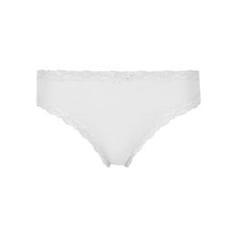 Nina von C. Damen Jazz-Pants Slips ""Cosy"", Gr. 40, wei&szlig;, Obermaterial: 95% Modal, 5% Elasthan, bestickt, unifarben, Unterhosen, eng, elastisch,