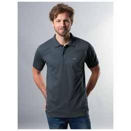 TRIGEMA Herren Poloshirt "TRIGEMA Poloshirt DELUXE Piqu&eacute;", grau, Basic, Gr. M, 100% Baumwolle, Shirts