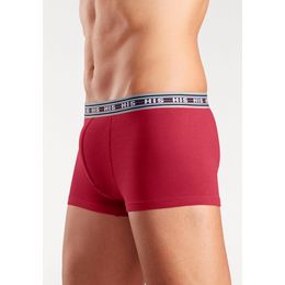 H.I.S. H.I.S Herren Hipster, Gr. S, rot, Jersey, Obermaterial: 95% Baumwolle, 5% Elasthan, unifarben, Unterhosen, knapp sitzende Boxershorts aus