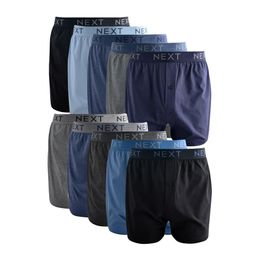 next Boxershorts Herren Gr&ouml;&szlig;e S hellblau / dunkelblau / dunkelgrau / schwarz
