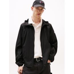 Tommy Jeans Damen Windbreaker "TJM SHELL JACKET EXT", schwarz, Gr. M, unifarben, Web, Obermaterial: 100% Polyamid, Jacken, Freizeitjacke,