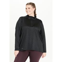 Q BY ENDURANCE Damen Funktionsshirt "JULIETTE W", schwarz, Gr. 52, 93% Polyester, 7% Elasthan, Shirts, mit atmungsaktiver Eigenschaft