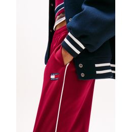 Tommy Jeans Damen Trainingshose "TJW ARCHIVE TRACK PANT"lavish cerise, Gr. XL, unifarben mit Farbeinsatz, Web, Obermaterial: 89% Polyester, 11%