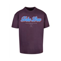 Damen T-Shirt "Upscale by Mister Tee Herren F*ke L*ve Heavy Oversize Tee"lilanight, Gr. M, UPSCALE BY MISTER TEE, bedruckt, 100% Baumwolle, Shirts
