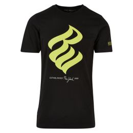 Rocawear Damen T-Shirt "Rocawear Herren Rocawear BigLogo T-Shirt"schwarz, lime, Gr. M, bedruckt, 100% Baumwolle, Shirts