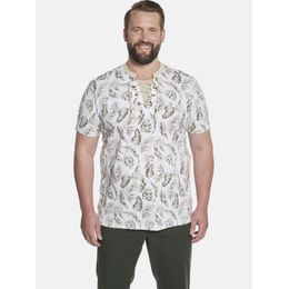 CHARLES COLBY Damen T-Shirt "T-Shirt EARL CRISPIN", wei&szlig;, Klassisch, Gr. L, Obermaterial: 100% Baumwolle CO., Shirts, mit Schn&uuml;rung