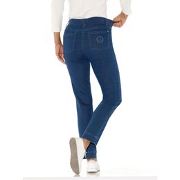 Casual Looks Damen Bequeme Jeans, blau, Gr. 19, unifarben, 80% Baumwolle, 19% Polyester, 1% Elasthan, Jeans