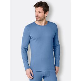 w&auml;schepur W&Auml;SCHEPUR Herren Unterziehshirt, Gr. 8, blau, 100% Baumwolle, Unterhemden