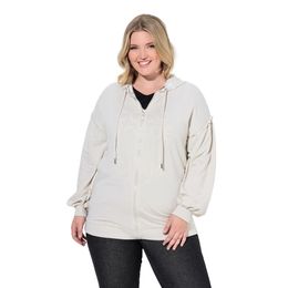 MIAMODA Zip-Up Hoodie female White size 44