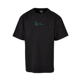 Karl Kani Herren Kurzarmshirt "Karl Kani Herren Small Signature Green Logo Tee black"schwarz, Gr. S, bedruckt, 100% Baumwolle, Shirts