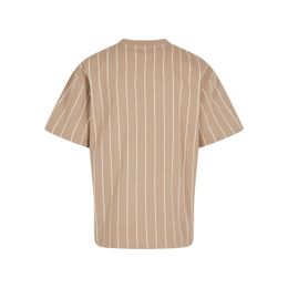 Karl Kani Herren T-Shirt "Karl Kani Small Signature Essential Pinstripe Tee"braun, Gr. XS, bedruckt, 100% Baumwolle, Shirts
