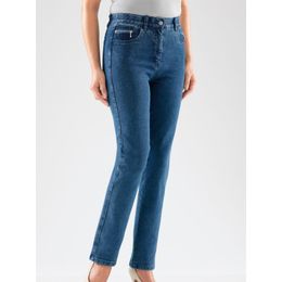 Casual Looks Damen 5-Pocket-Jeans, blau, Gr. 19, unifarben, 98% Baumwolle, 2% Elasthan, Jeans