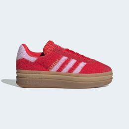 Damen Sneaker "GAZELLE BOLD", adidas originals, Gr. 40better scarlet, bliss lila, gold metallic, Leder, Textil, Schuhe