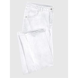 Inspirationen Damen 5-Pocket-Jeansweiß, Gr. 19, unifarben, 98% Baumwolle, 2% Elasthan, Jeans