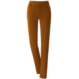 Inspirationen Damen 5-Pocket-Jeans, braun, Gr. 225, unifarben, 98% Baumwolle, 2% Elasthan, Jeans
