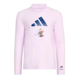 adidas Sportswear Shirt 'DISNEY DIE EISK&Ouml;NIGIN RASHGUARD ' M&auml;dchen Gr&ouml;&szlig;e 122 lila / schwarz