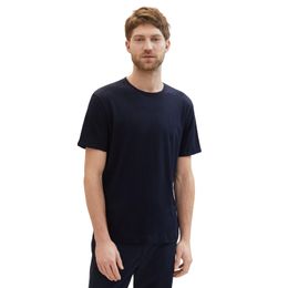 Tom Tailor Herren T-Shirt, wei&szlig;, Gr. XXL, Jersey, Obermaterial: 100% Baumwolle, Shirts, mit Logo-Stickerei